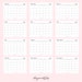 2023 & 2024 Monthly Calendar Printable Template, Minimalist Calendar ...