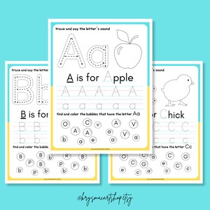 Preschool Printable Tracing Worksheets, Letters A to Z, Tracing Letters ...