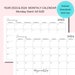 2023 & 2024 Monthly Calendar Printable Template, Monday Start, Instant ...