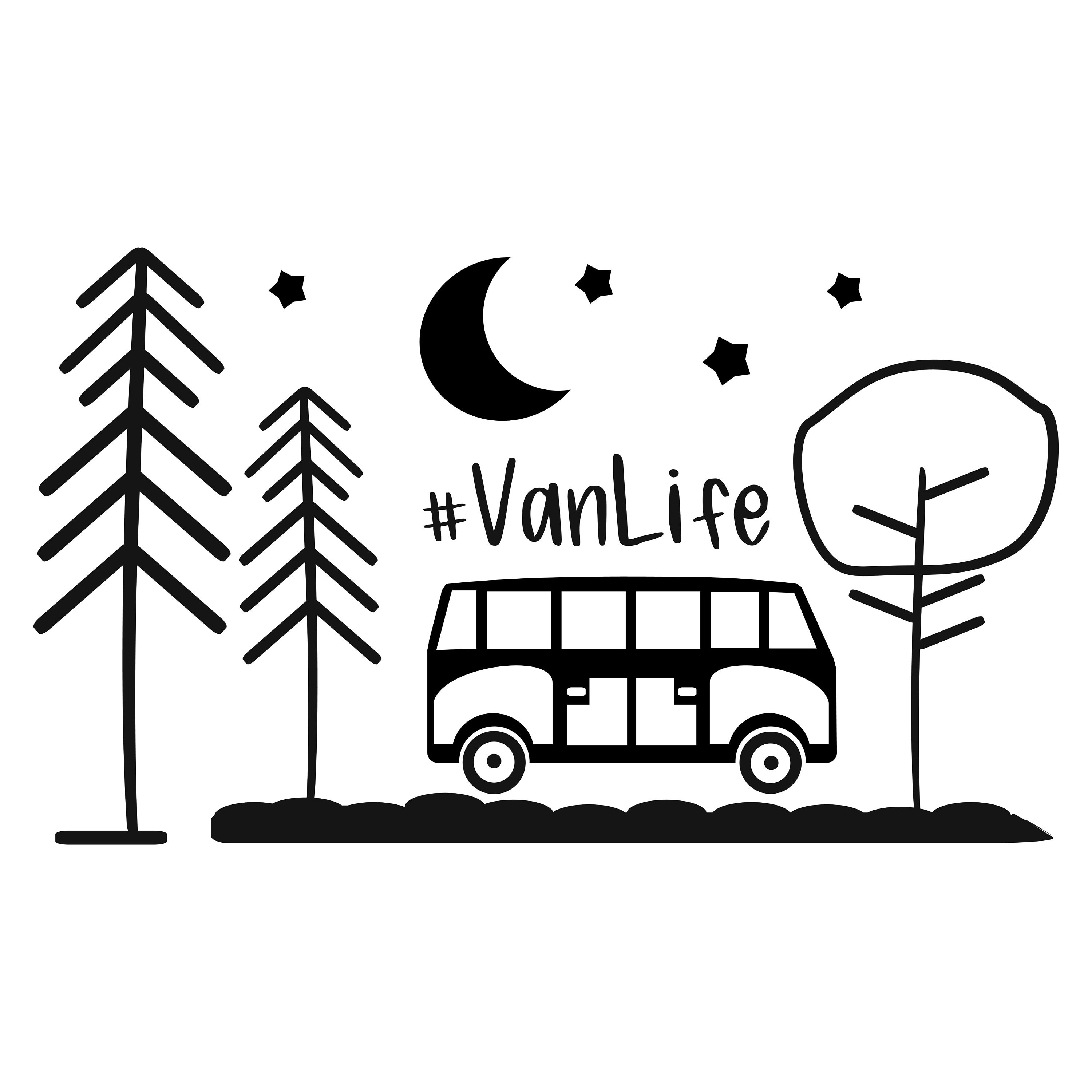Paper, Party & Kids Camper van Vanlife SVG PNG PDF Campfire cut file ...