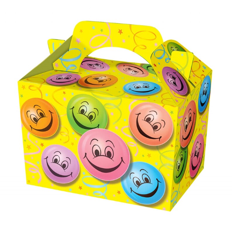 Childs Party Food Boxes in 14 Fun Styles Make up Happy Meal - Etsy UK