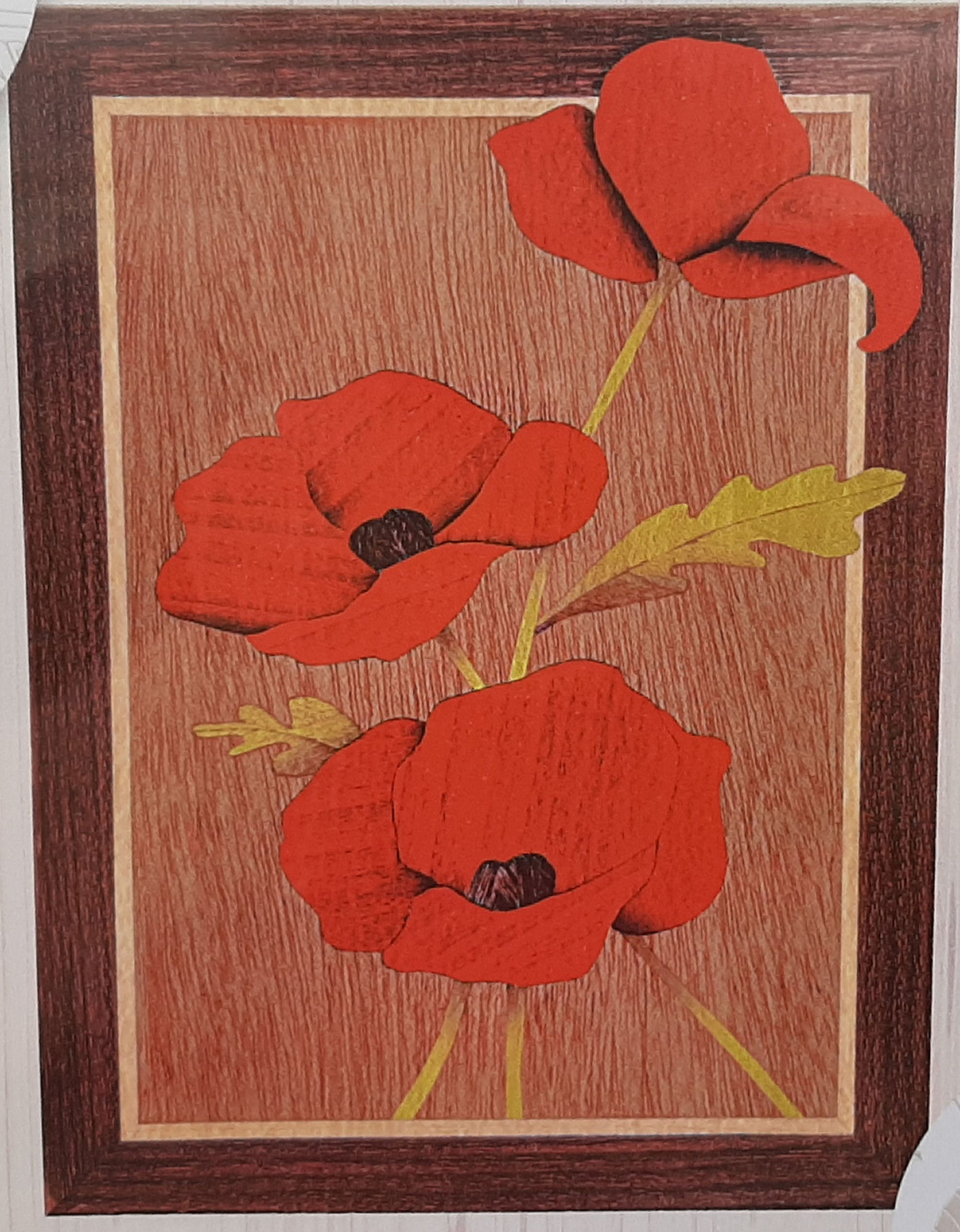 Marquetry Kits to Have Fun With A Choice of 4 Kits Poppies - Etsy UK
