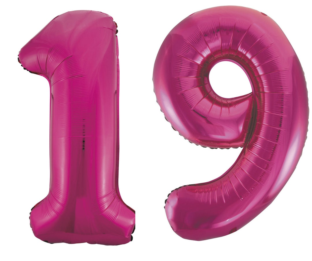 Hot Pink Balloon Kit for A 19th Birthday This Kit Contains 2 - Etsy