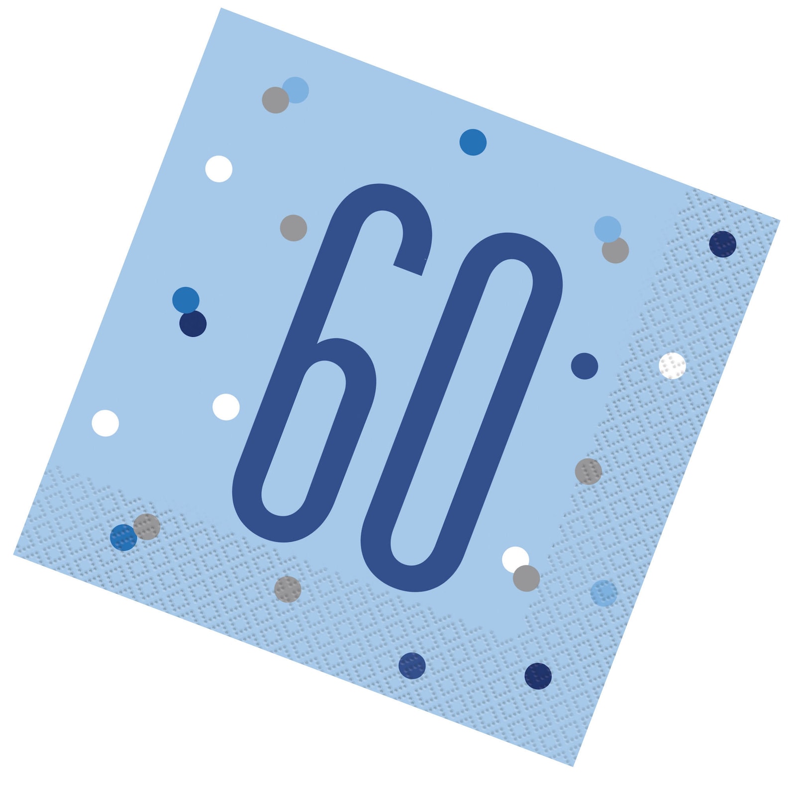 Seriously Cool Blue Bling 60th Birthday Decorations Including - Etsy UK