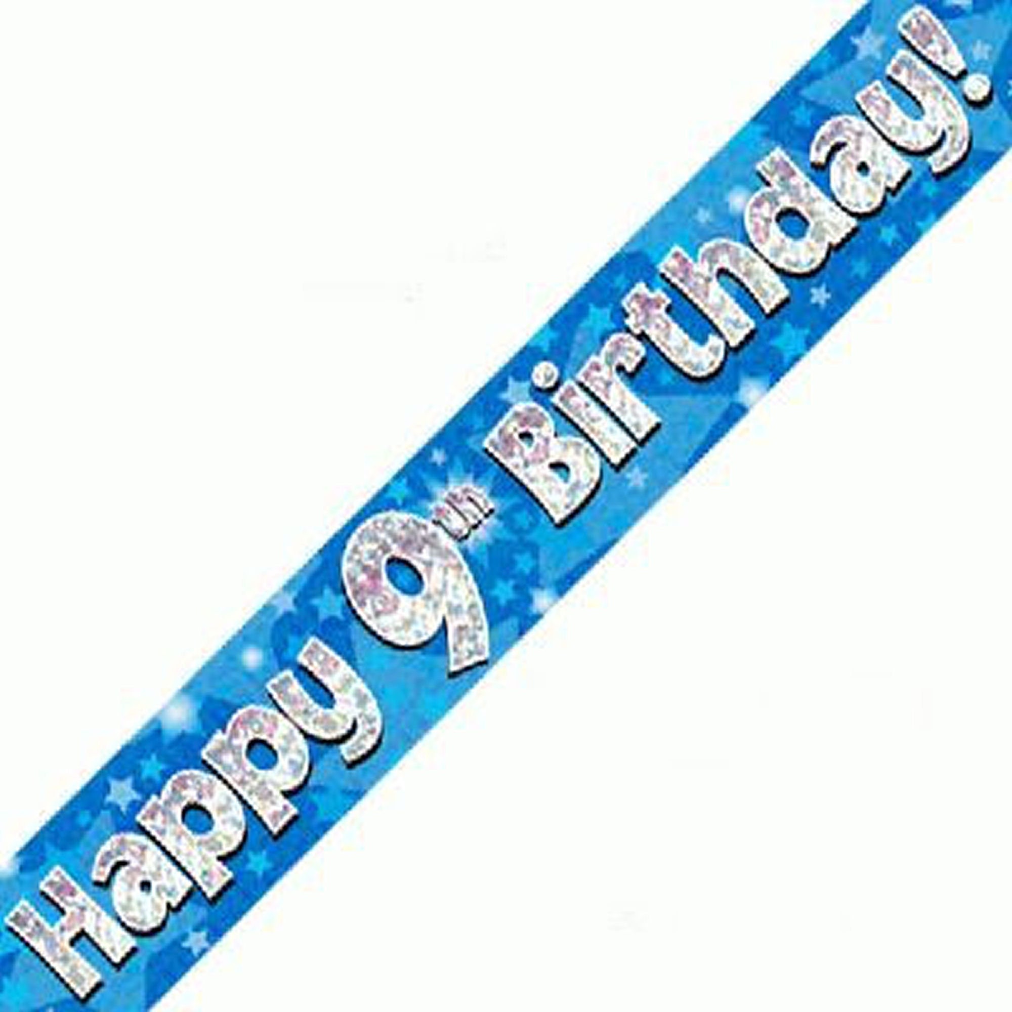 Happy 9th Birthday Banners and Bunting in Bling Pink or Bling | Etsy