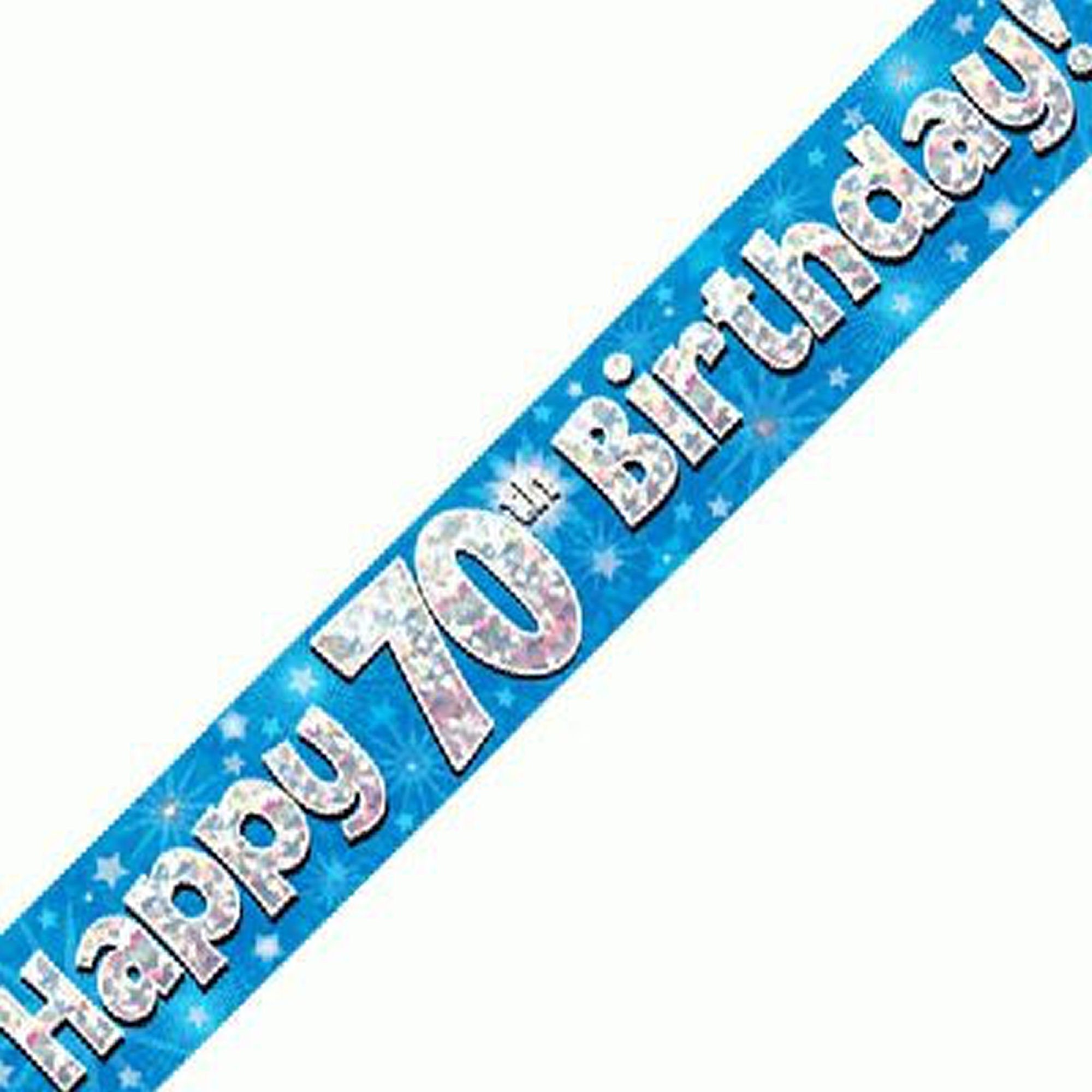 Happy 70th Birthday Banners and Bunting in Bling Pink or Bling | Etsy