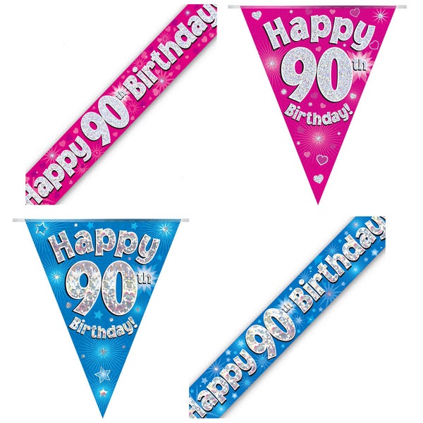 Banners Happy 90th Birthday - Etsy