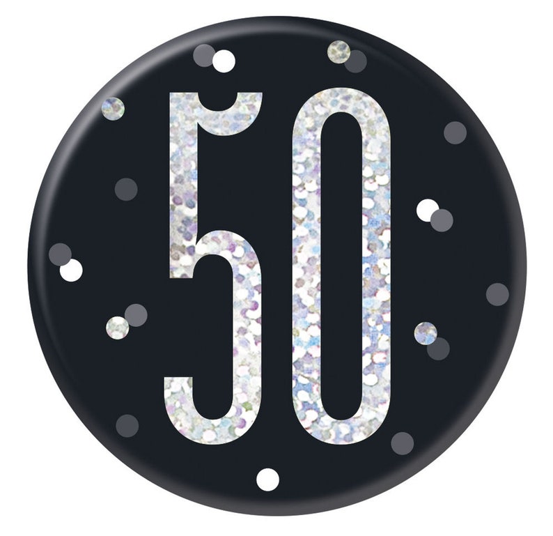 50th Birthday Badge Available in Rose Gold Blue Pink or - Etsy UK