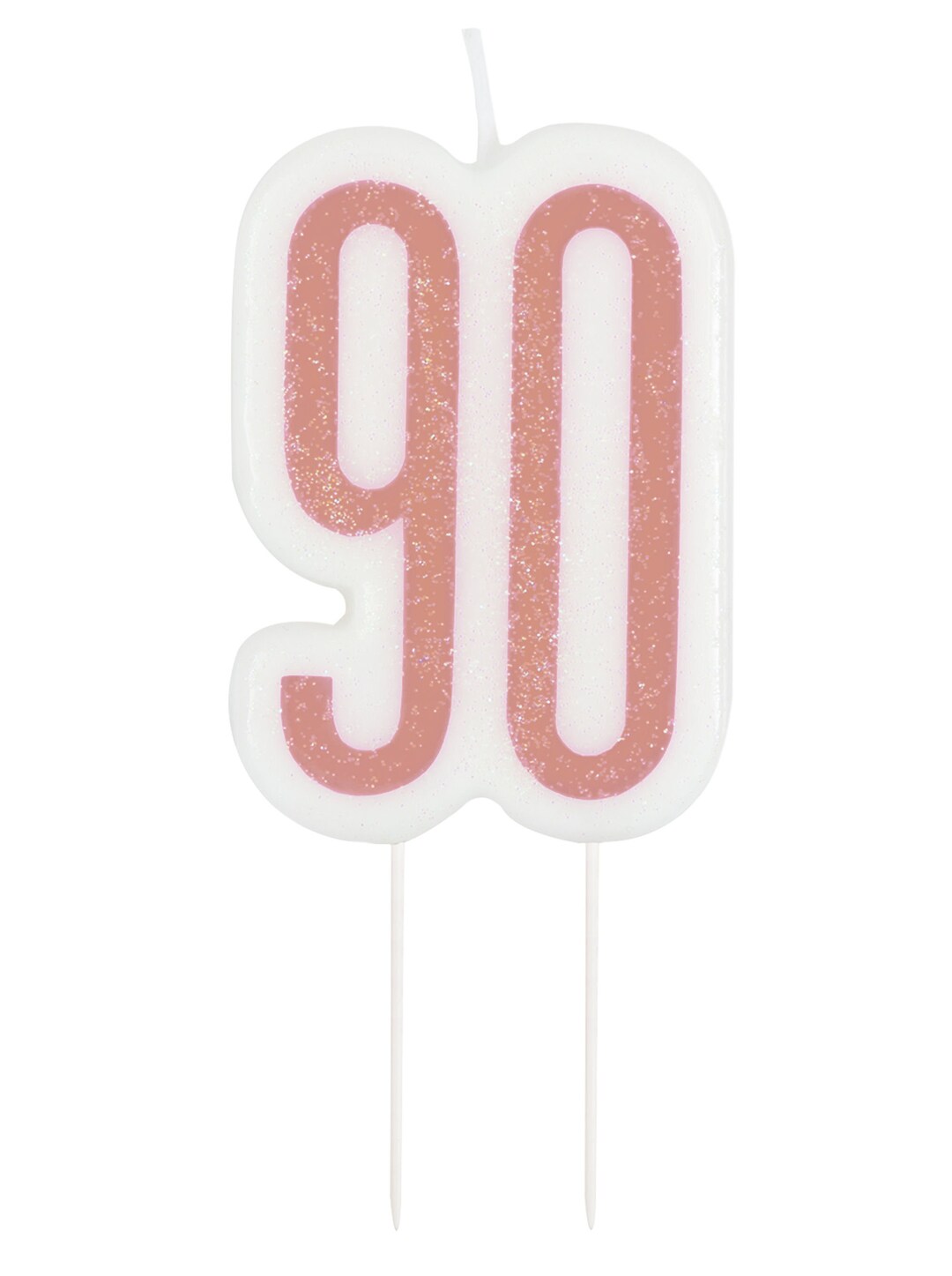 A Cool Bling 90th Birthday Sparkle Candle in Rose Gold. - Etsy