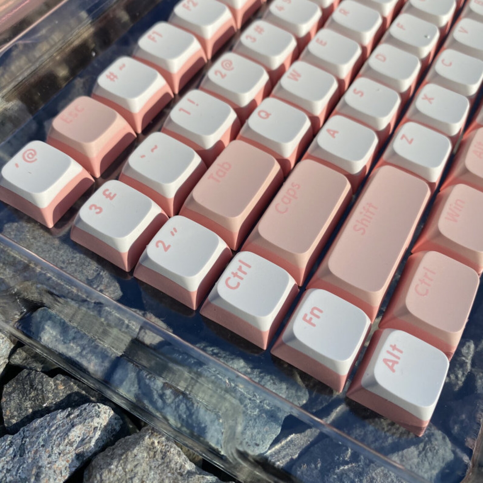 Pink XDA Pudding Pbt 117 Keycaps Set Double-shot Cherry Mx | Etsy