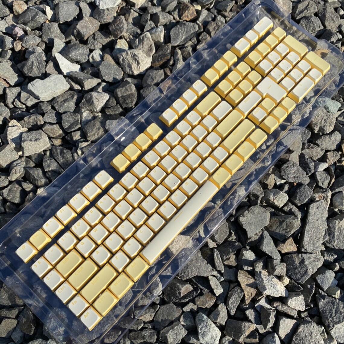 Yellow XDA Pudding Pbt 117 Keycaps Set Double-shot Cherry | Etsy