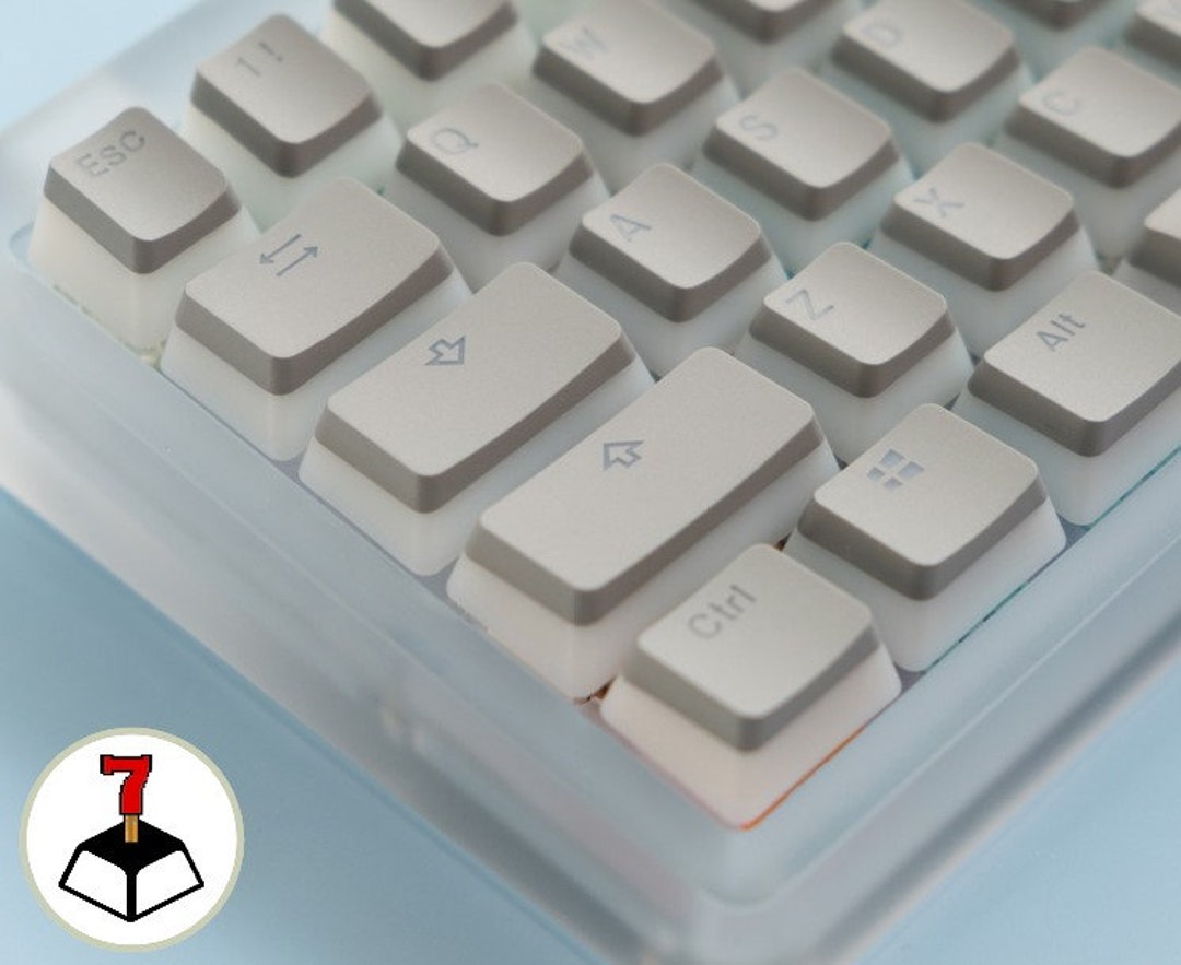 Translucent Grey Pudding PBT Keycaps Set for Mechanical Keyboards ...