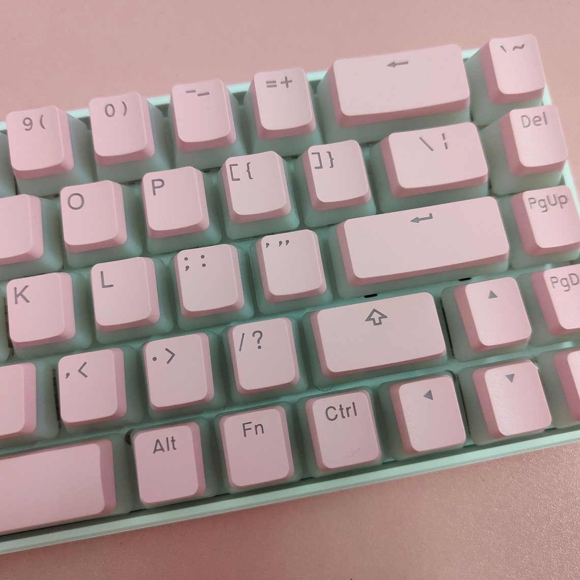 Pink Pudding Translucent Backlit Pbt Keycaps Set OEM Profile - Etsy