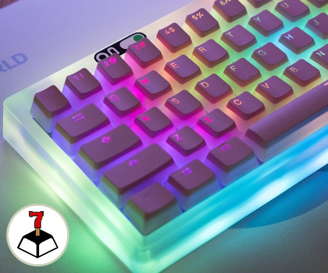Pink Pudding Translucent Backlit Pbt Keycaps Set OEM Profile - Etsy