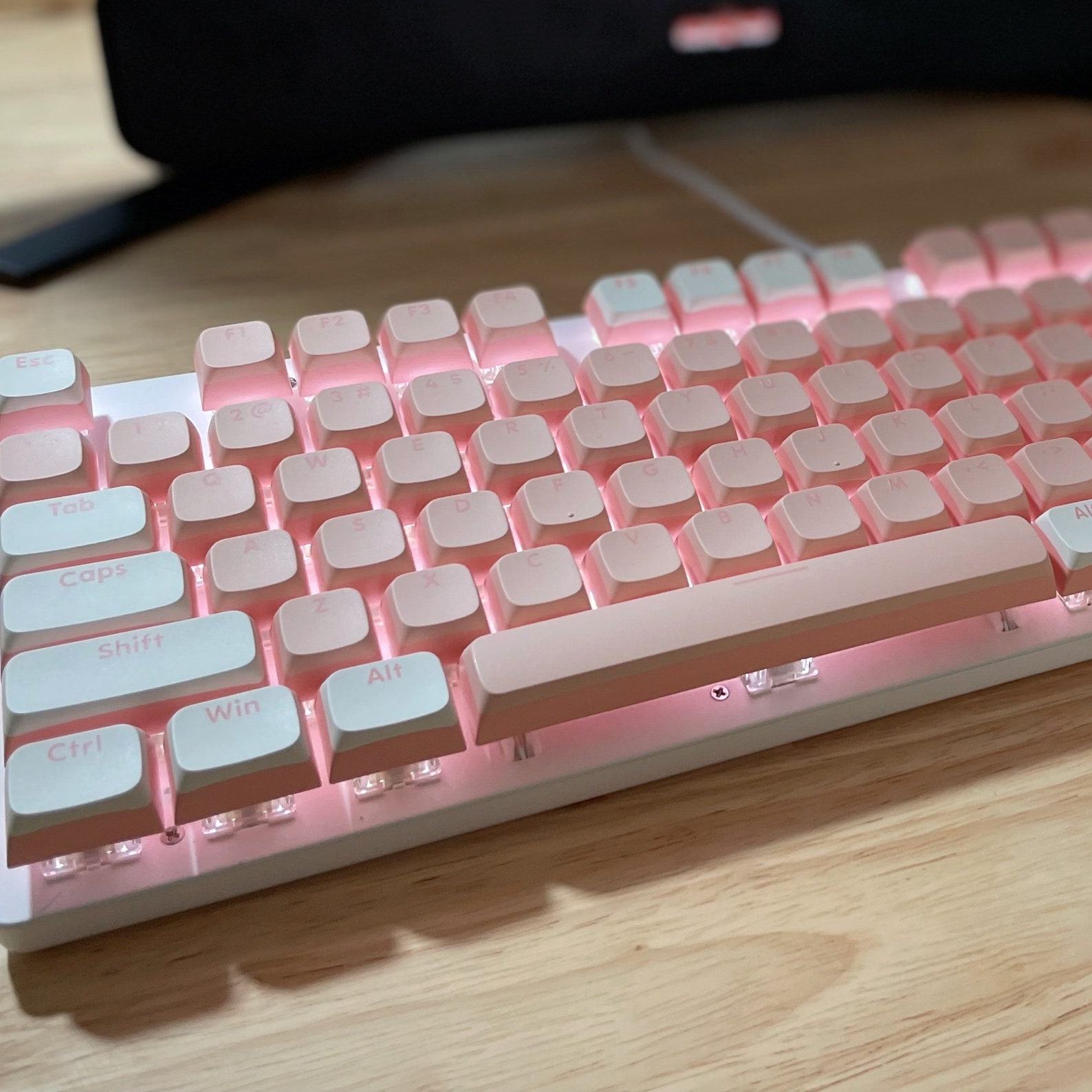 Pink XDA Pudding Pbt 117 Keycaps Set Double-shot Cherry Mx | Etsy