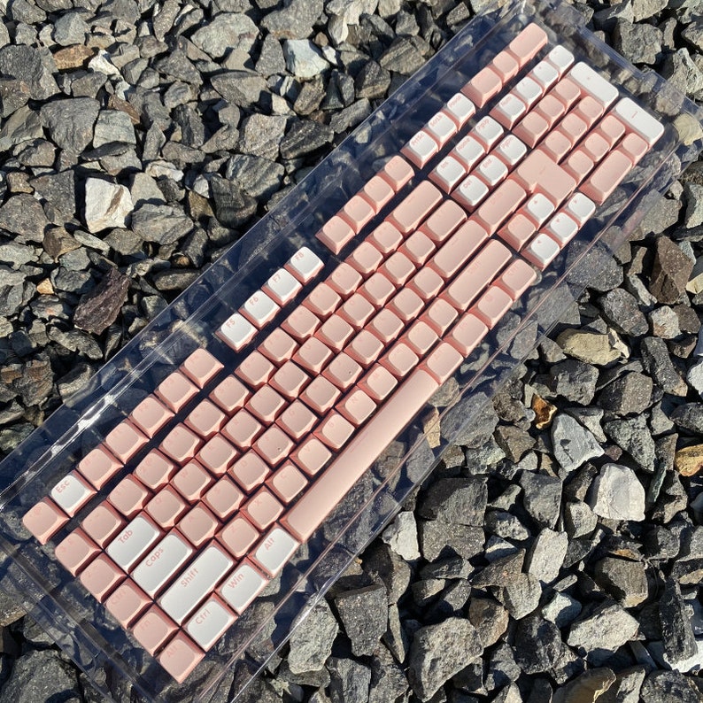 Pink XDA Pudding Pbt 117 Keycaps Set Double-shot Cherry Mx | Etsy