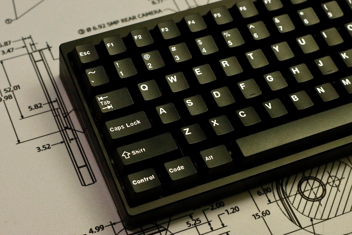 Wob ABS Keycaps Set 173 Keys Cherry Profile all Spacebar Layout for 60 ...