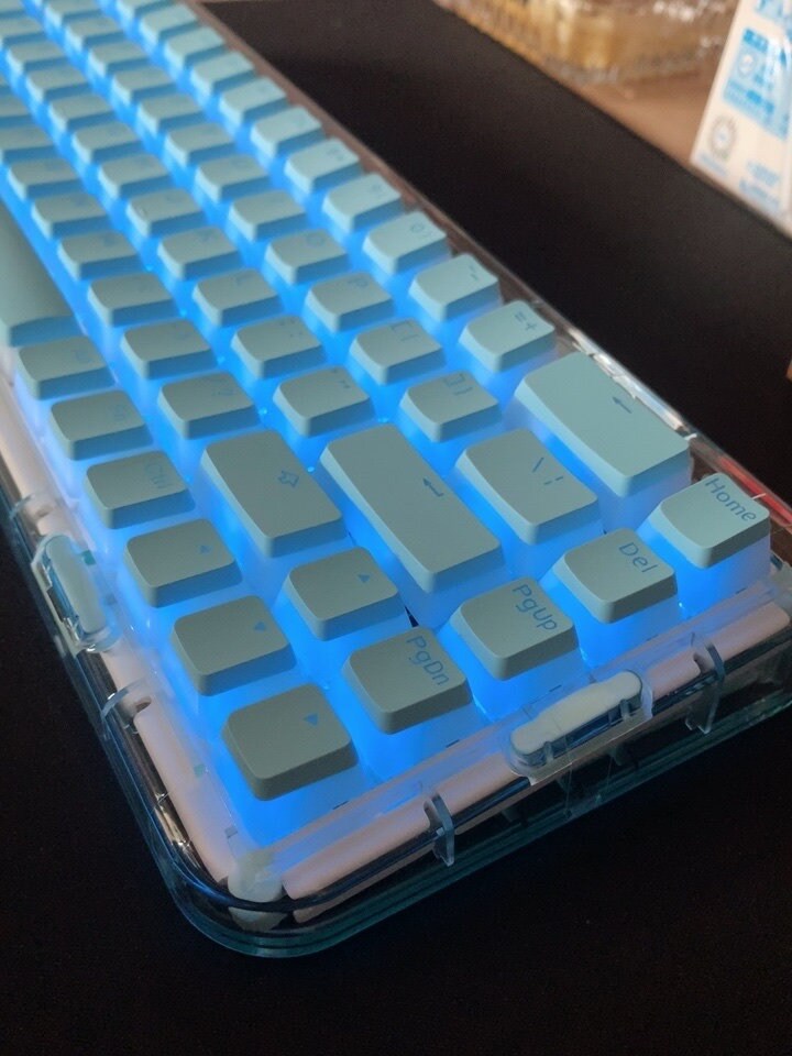 Blue Pudding Translucent Backlit Pbt Keycaps Set OEM Profile | Etsy