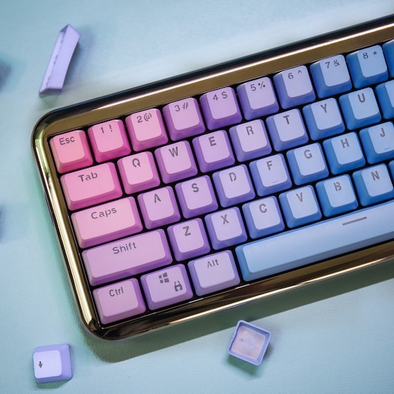 Violet Pbt Keycaps Set 104 Keys OEM Profile Cherry Mx | Etsy