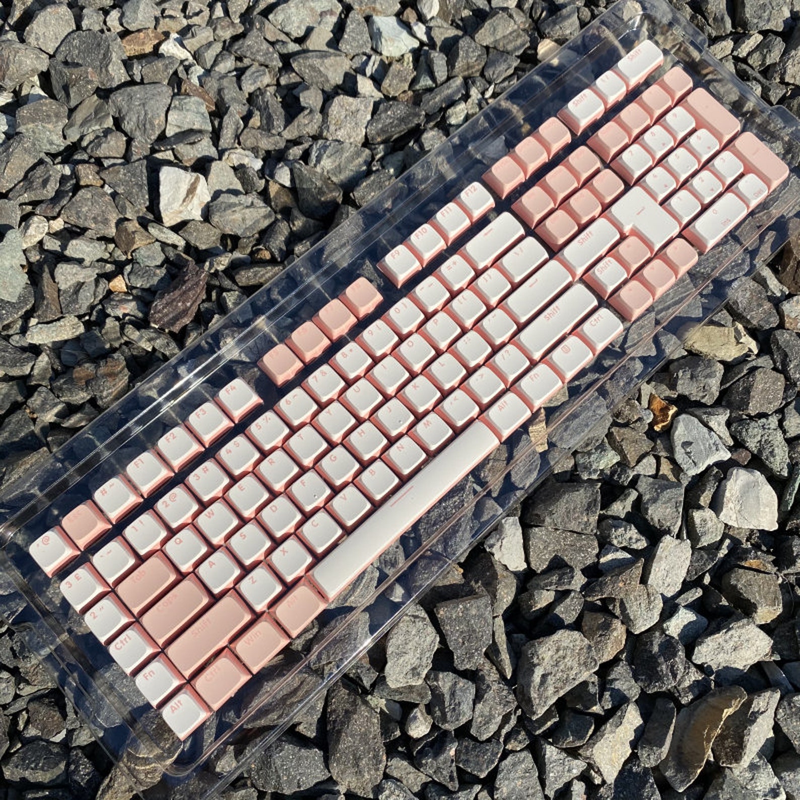 Pink XDA Pudding Pbt 117 Keycaps Set Double-shot Cherry Mx | Etsy