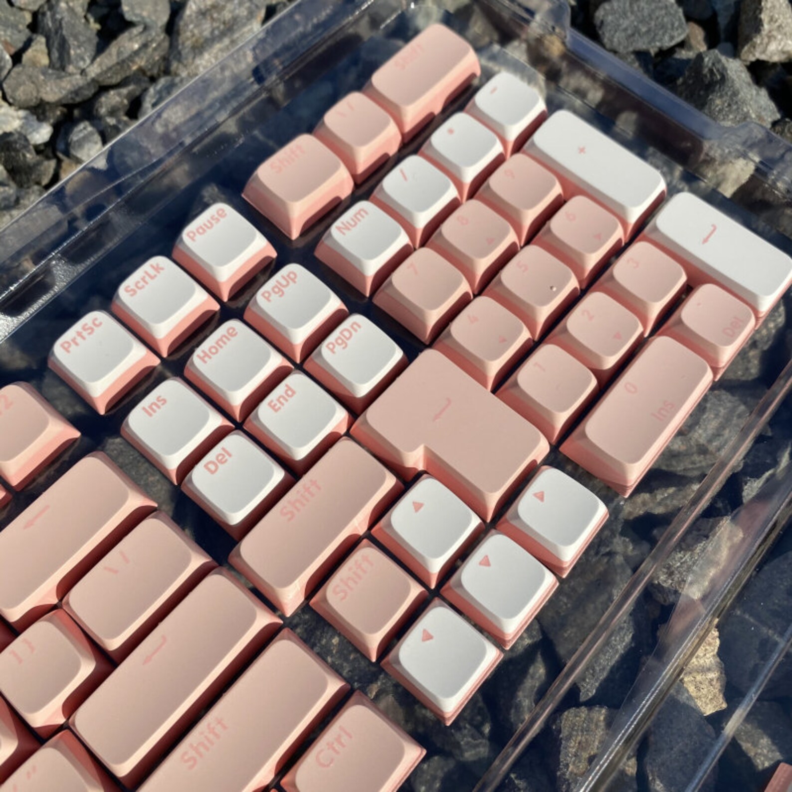 Pink XDA Pudding Pbt 117 Keycaps Set Double-shot Cherry Mx | Etsy
