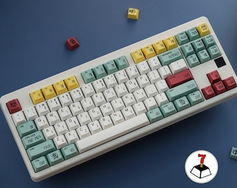 Pink Pudding Translucent Backlit Pbt Keycaps Set OEM Profile Cherry Mx ...