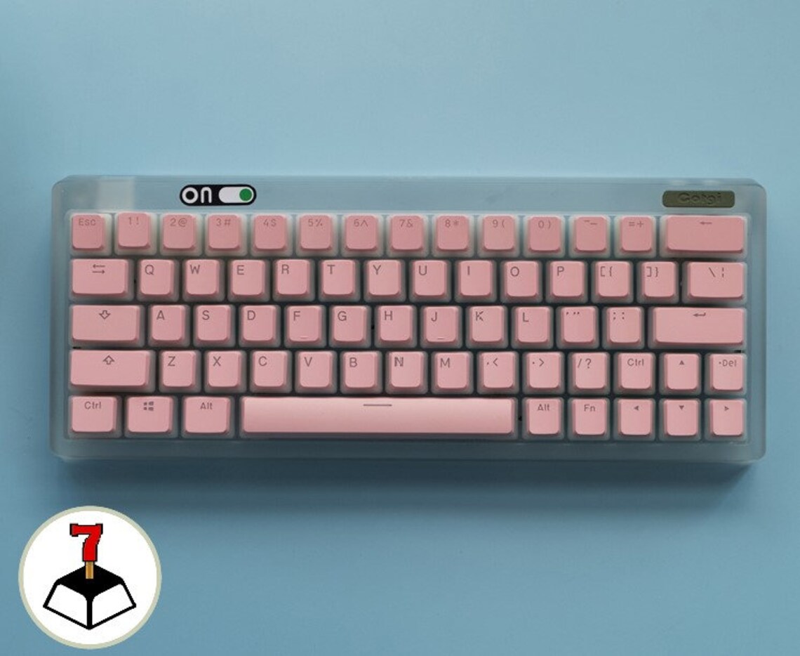 Pink Pudding Translucent Backlit Pbt Keycaps Set OEM Profile - Etsy