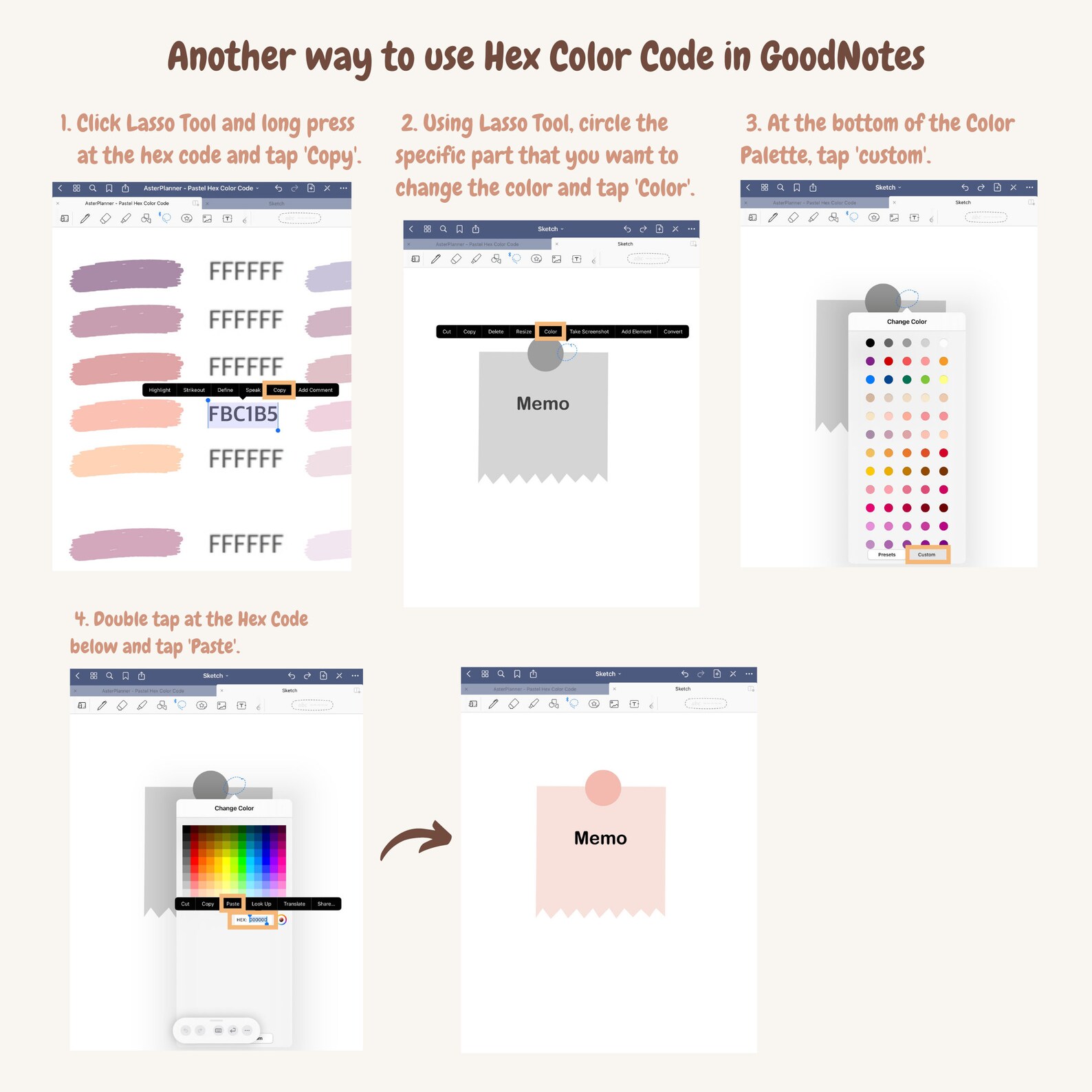 135 Pastel Hex Color Codes | Goodnotes Color Palette | for Goodnotes ...