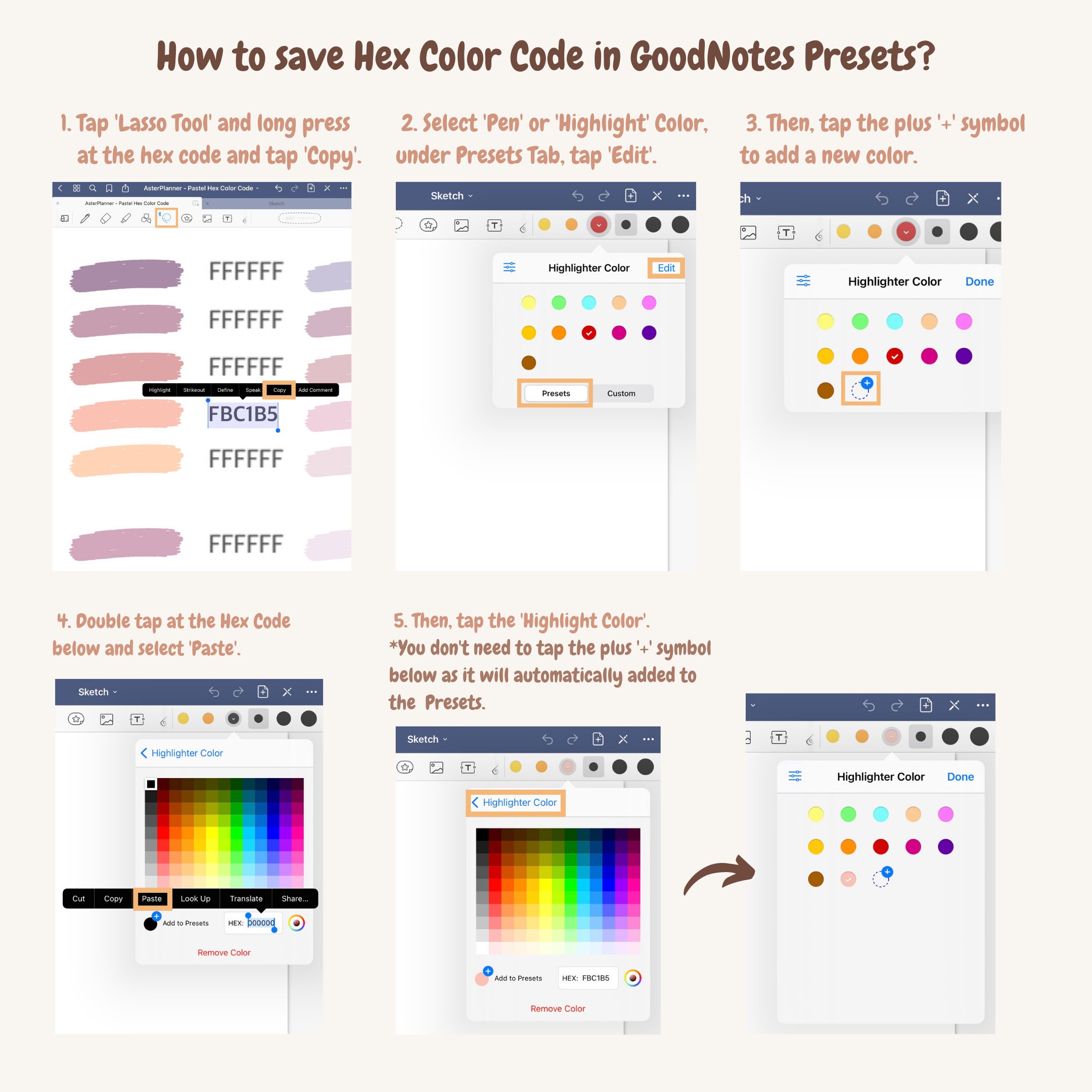 135 Summer Pastel Hex Color Codes | Goodnotes Color Palette | for ...
