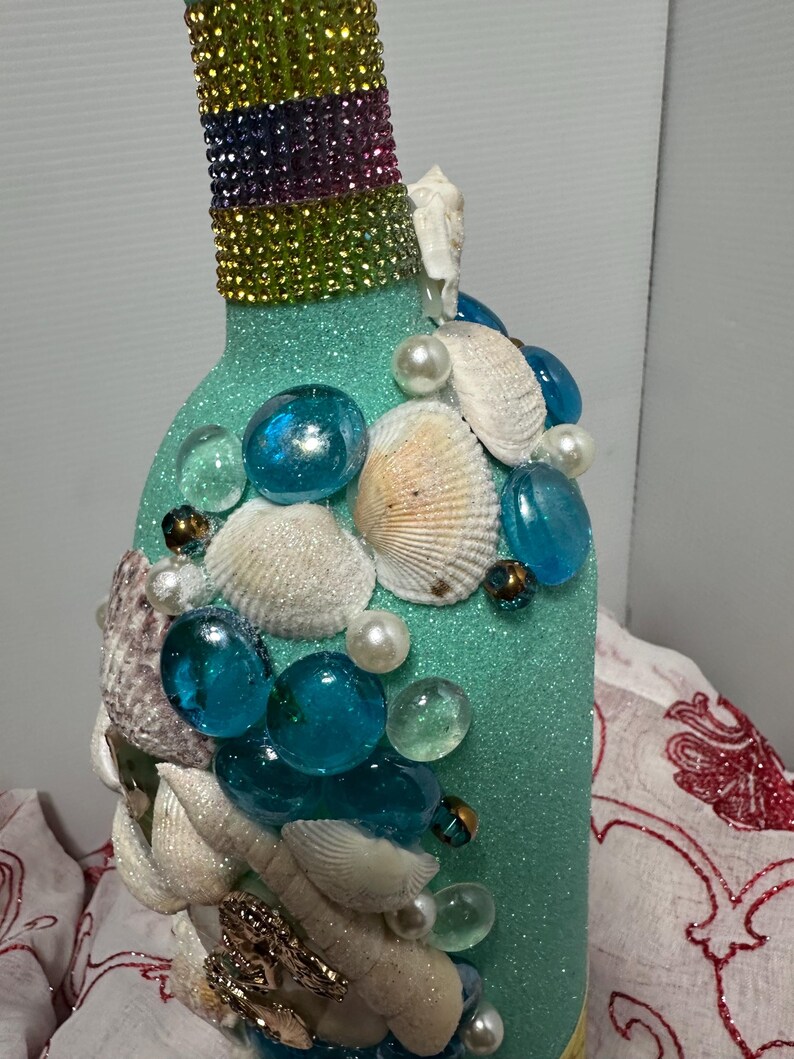 Mermaid Bottle Art - Etsy