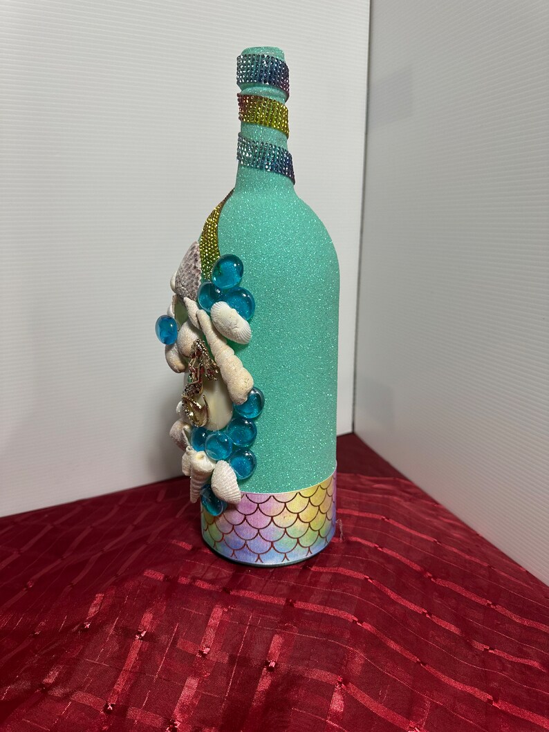 Mermaid Bottle Art - Etsy