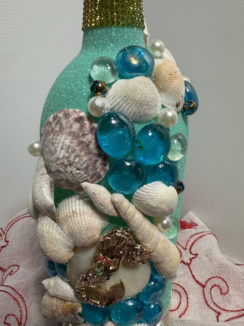 Mermaid Bottle Art - Etsy