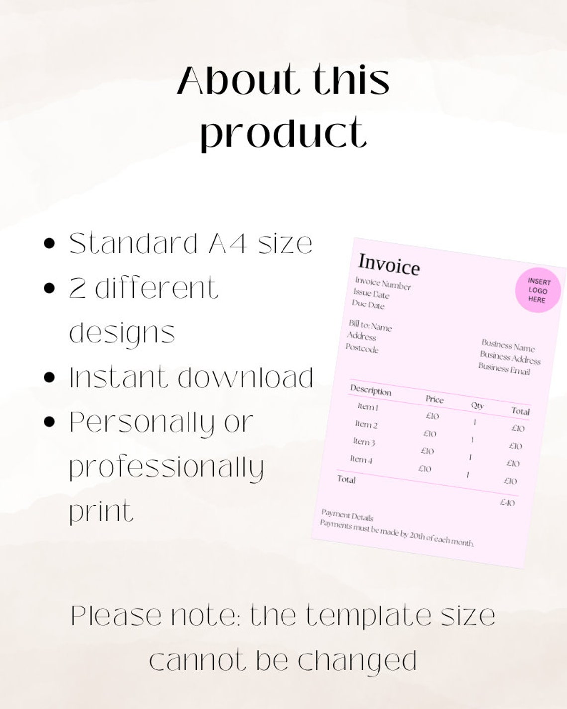 Invoice Template Dog Walking Invoice Small Business Invoice Template ...