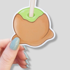 Caramel Apple Vinyl Sticker Laptop Decal Cute Kawaii Food Art Hydro ...