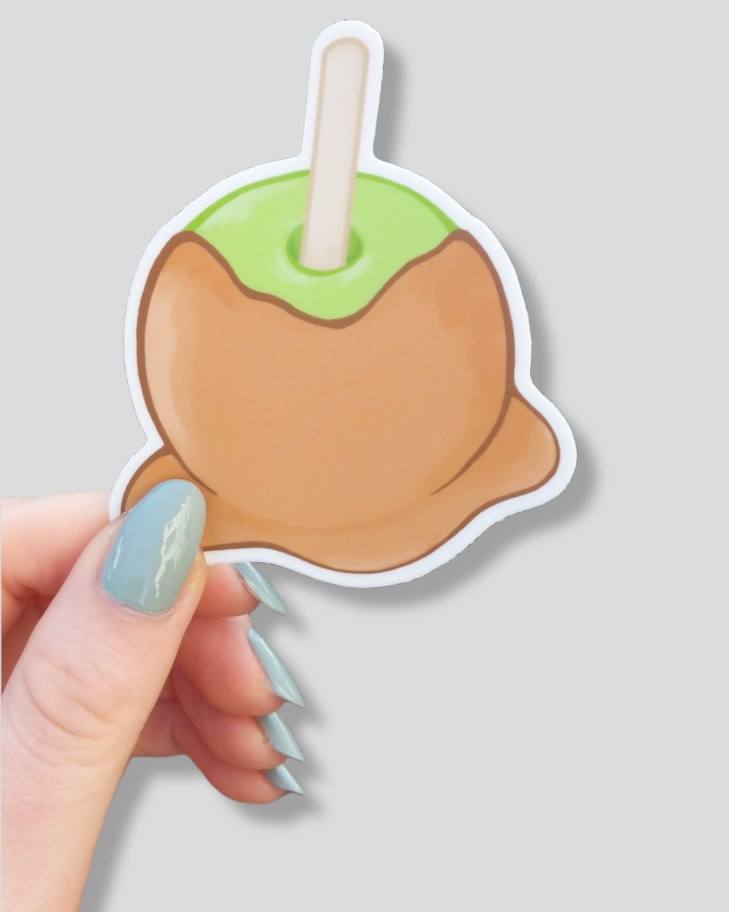 Caramel Apple Vinyl Sticker Laptop Decal Cute Kawaii Food Art Hydro ...