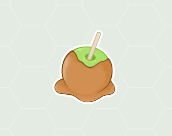 Caramel Apple Sticker - Etsy