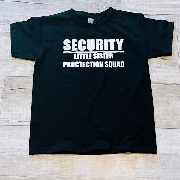 Little Sister Protection Squad Svg - Etsy