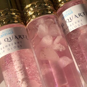 Rose Quartz Strawberry Lip Gloss - Etsy