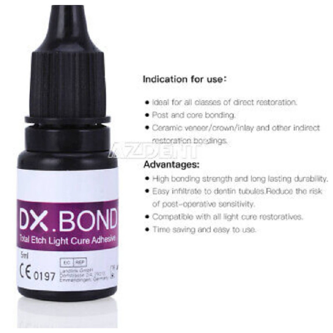 Dentex DX Bond- Dental Etch Light Cure Dentin Enamel Resin Bonding Adhesive-teeth Gems-5ml - Etsy