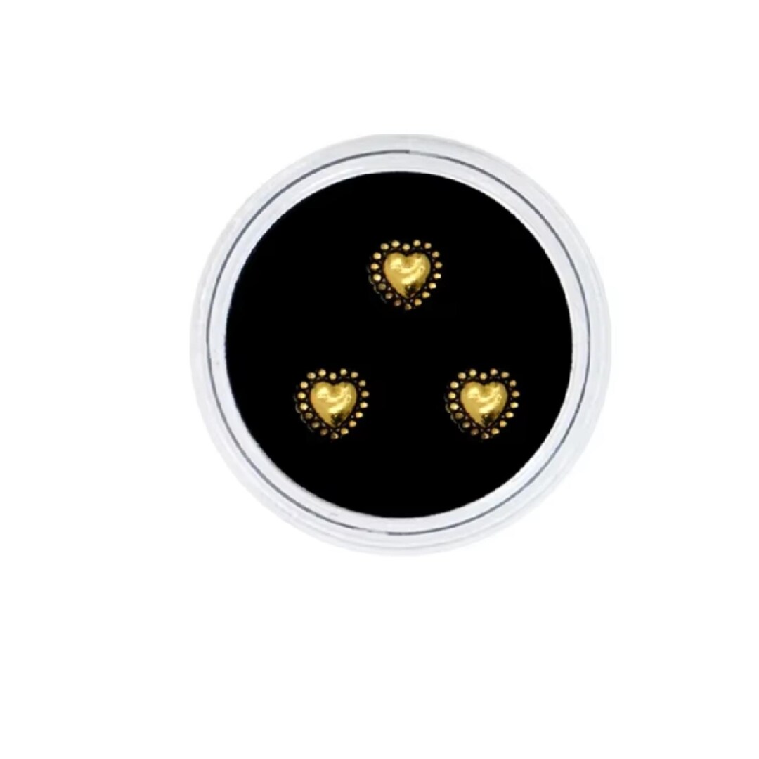 Gold Heart Tooth Gem, 3pc Tooth Gem, Dental Teeth Jewelry, Teeth Gems ...