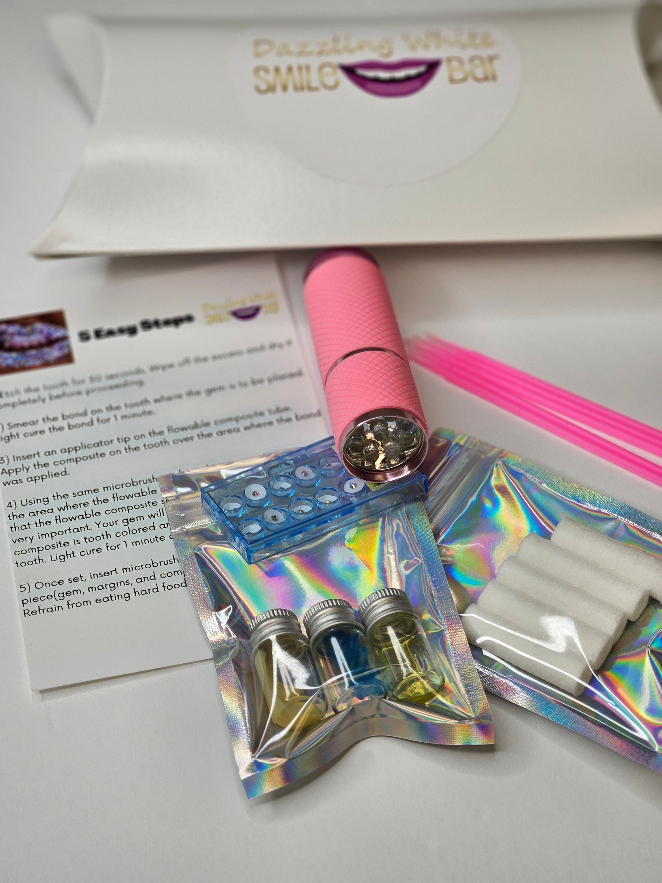 Mini DIY Tooth Gem Kit, Do It Yourself Kit, DIY Tooth Gem Drip at Home ...