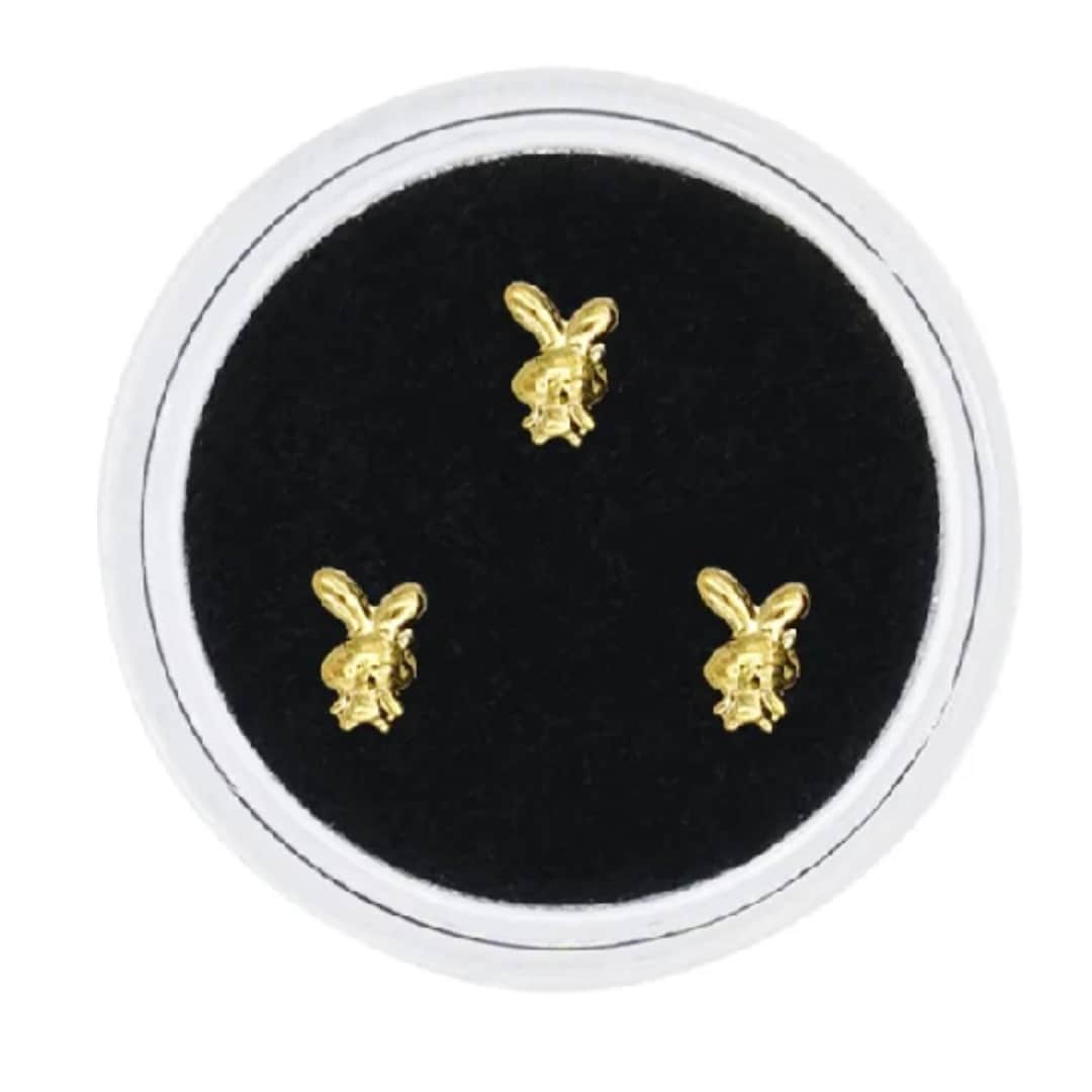 Gold Bunny Tooth Gem, 3pc Tooth Gem, Dental Teeth Jewelry, Teeth Gems ...