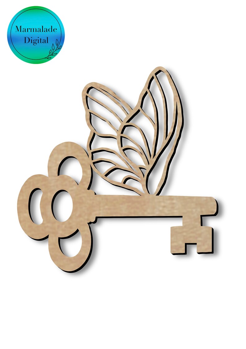 Magical Flying Key Wall Hanging Kit SVG Files Handdrawn - Etsy