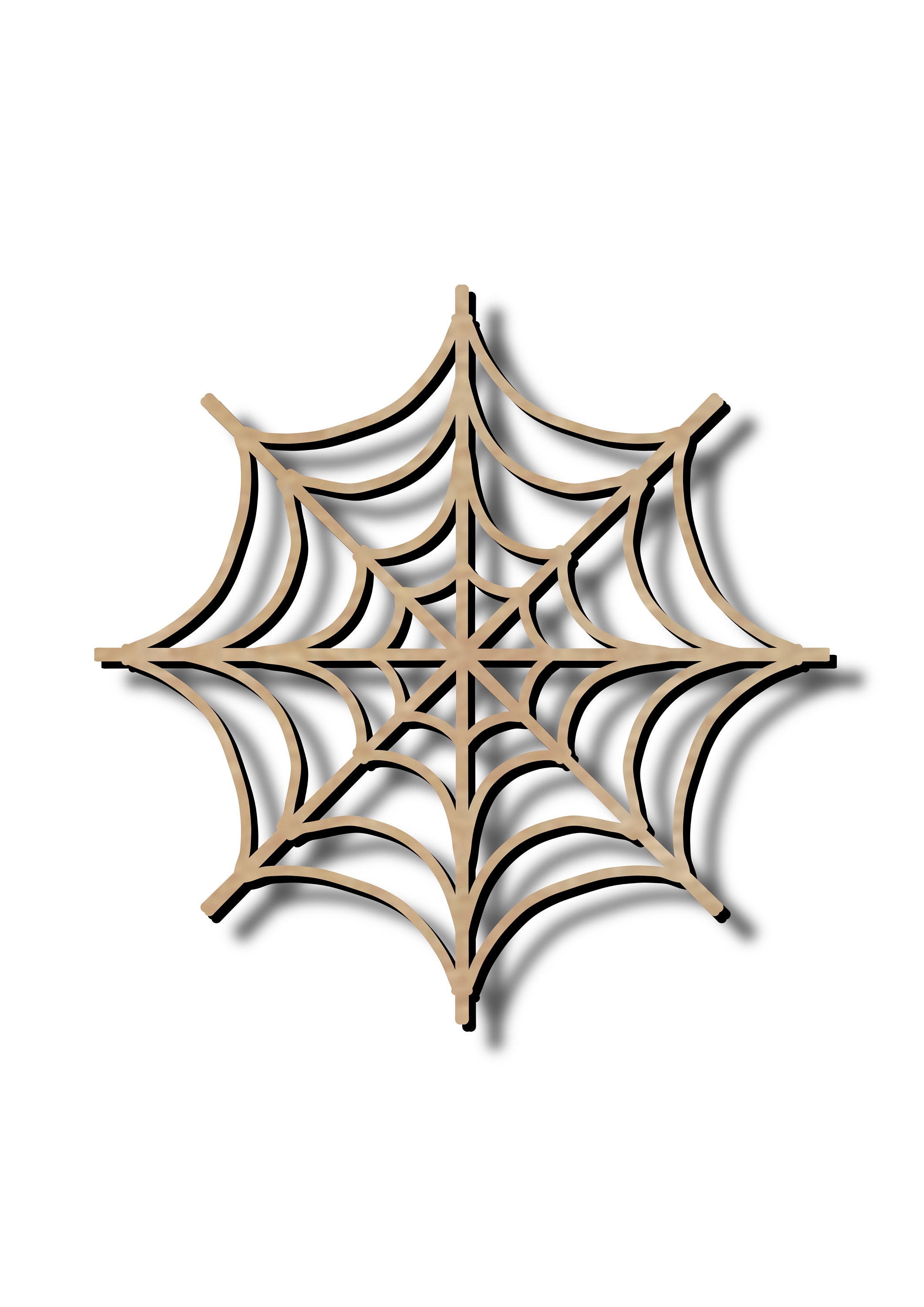 Halloween Spiderweb Macrame Blank: Laser Cut SVG File (digital Download ...
