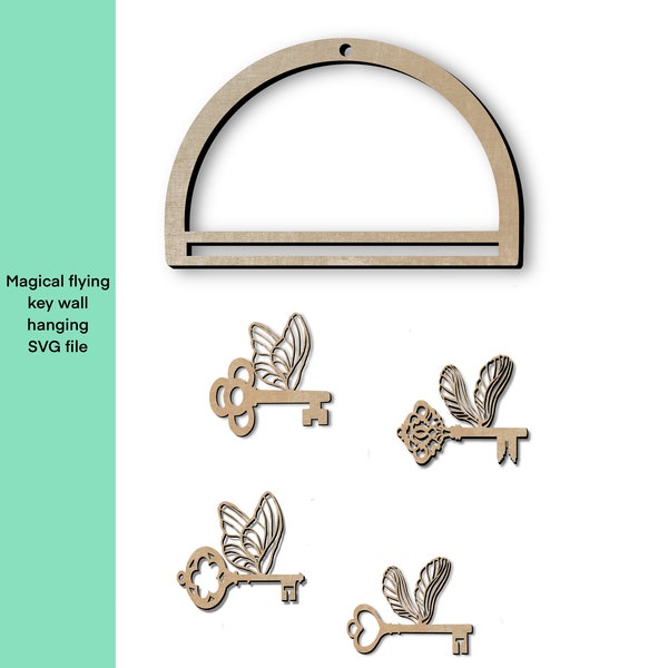 Winged Key - Etsy UK