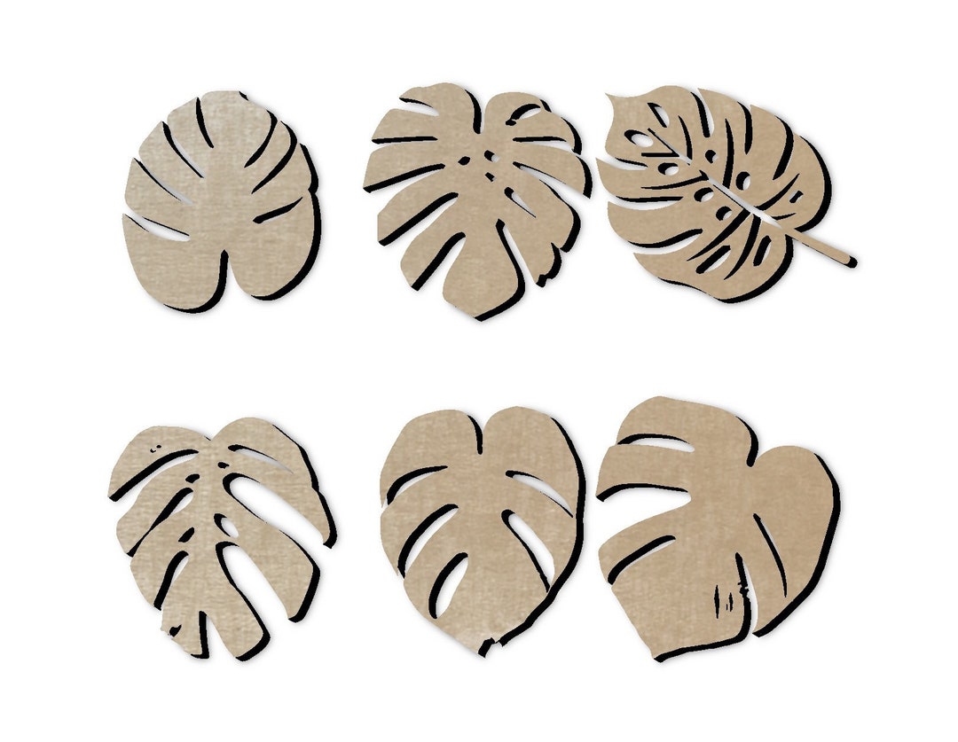 Six Leaf SVG Digital Download File, Laser Cutting File, Glowforge Ready ...