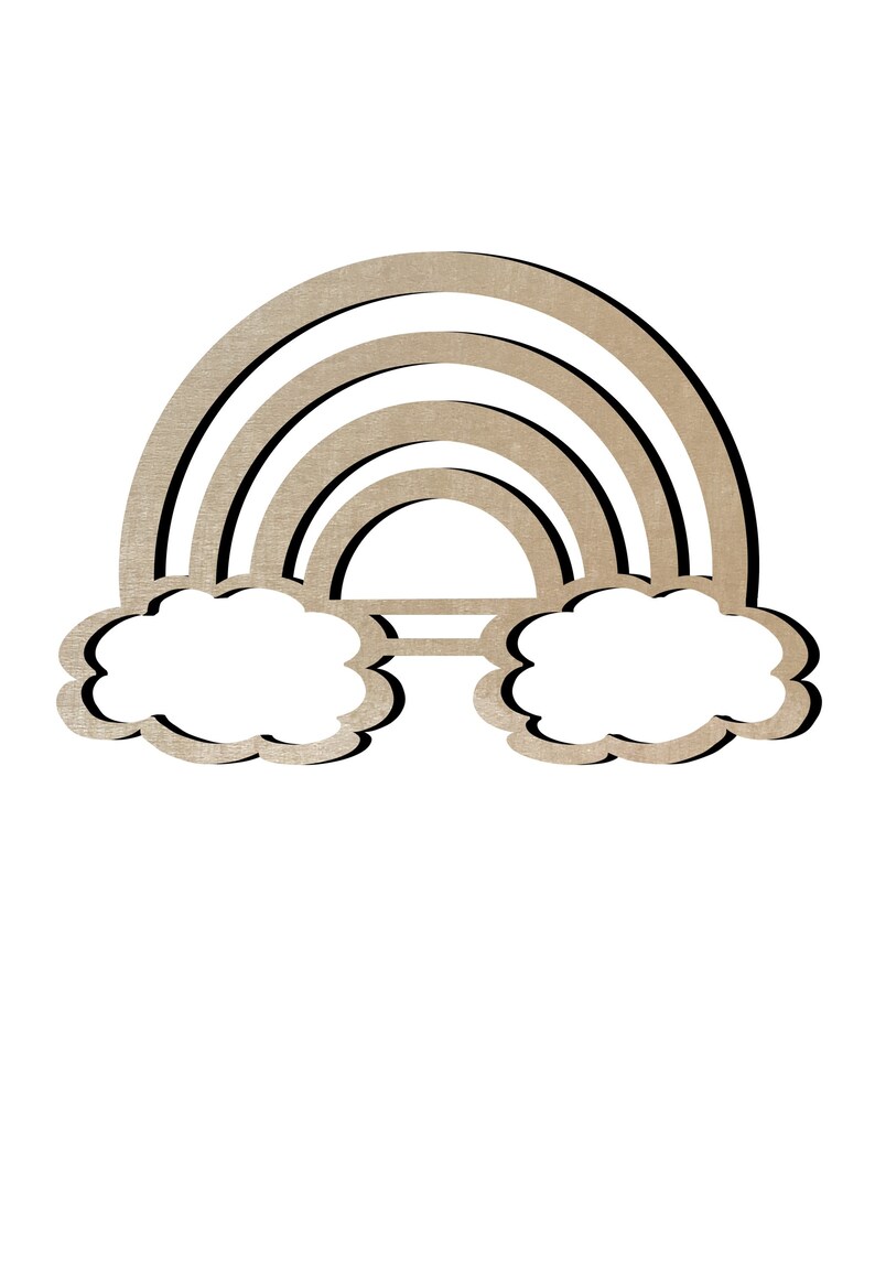 Rainbow and Cloud Macrame SVG Digital Download File - Etsy