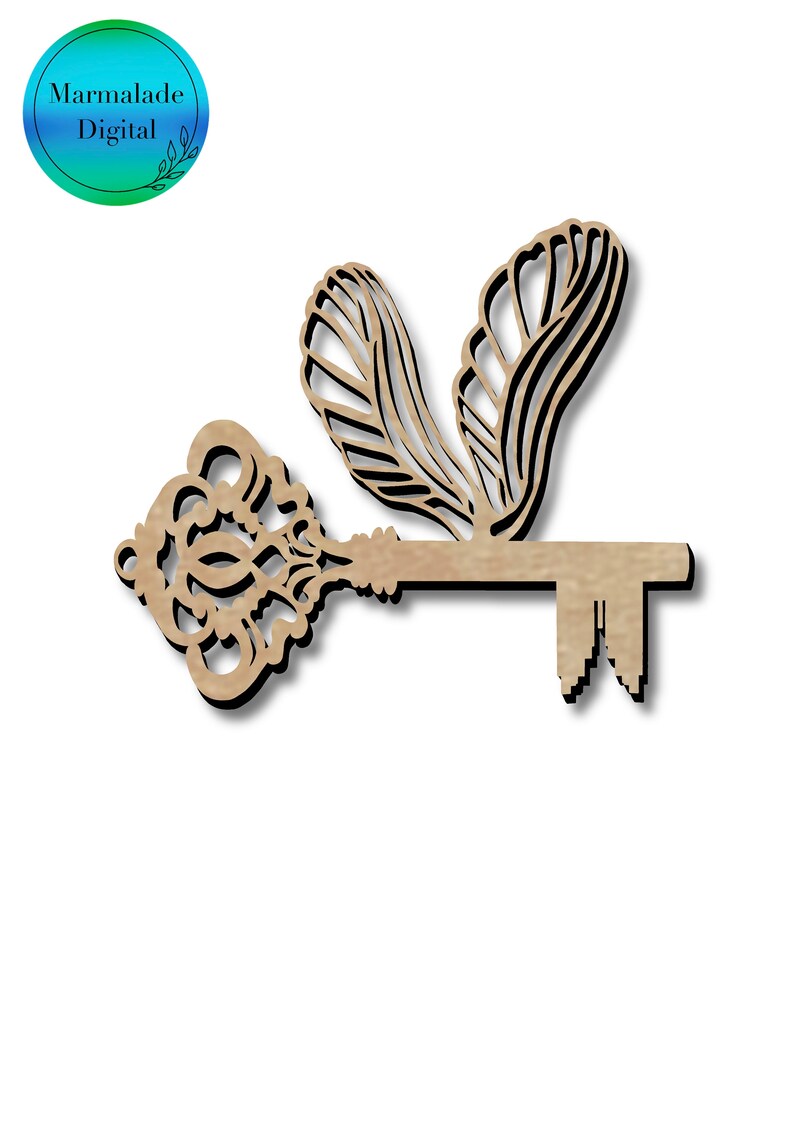 Magical Flying Key Mobile Making Kit SVG Files, Handdrawn Magical ...