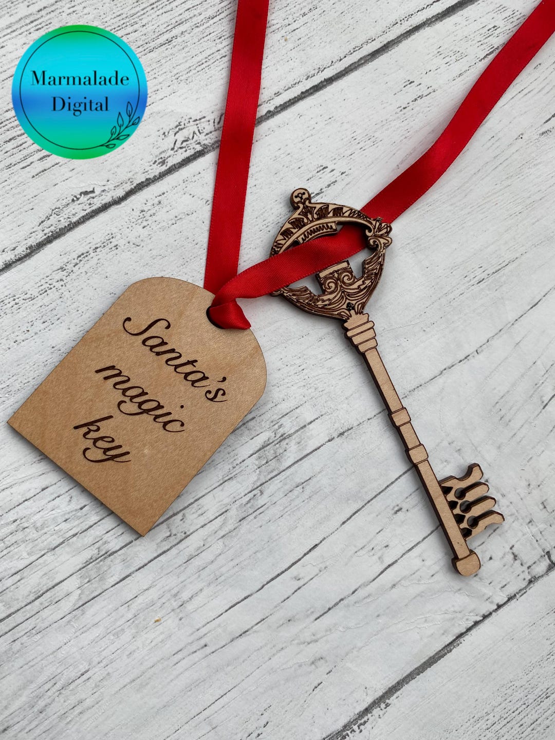 Santa's Magic Key SVG File: Glowforge Ready (digital Download) - Etsy