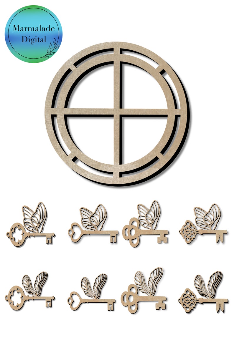 Magical Flying Key Mobile Making Kit SVG Files Handdrawn - Etsy